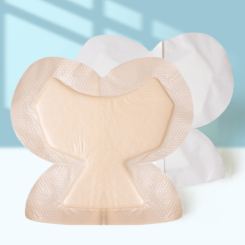Big Size Sacrum Pads: Silicone Foam Dressing with Border (Butterfly Shape)